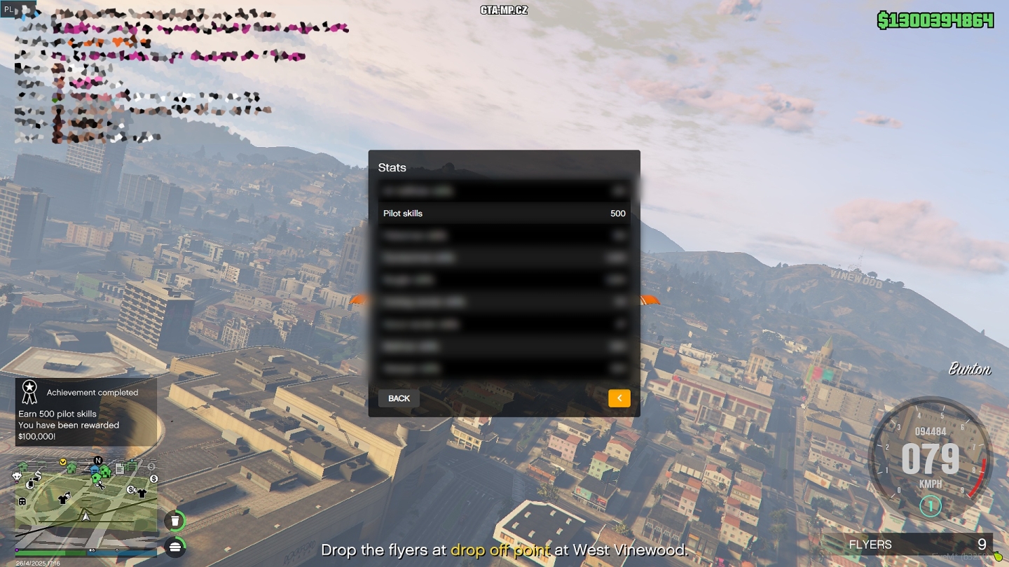 R3dfield - 500 Pilot skills (FiveM)