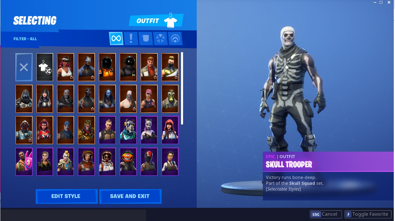 My rare skins Fortnite :)